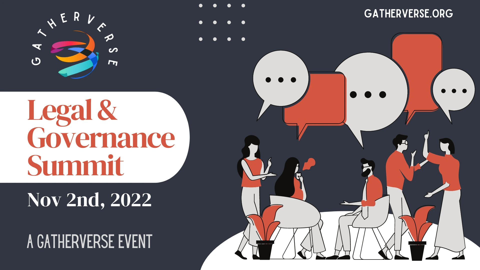 GatherVerse Legal & Governance Summit – November 2nd, 2022 – GatherVerse.Live