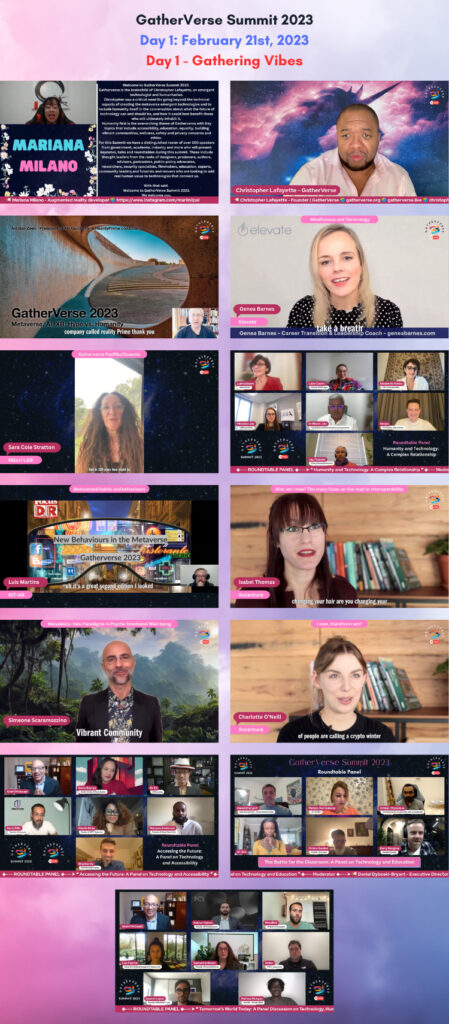 GatherVerse Summit 2023 – Day 1 – GatherVerse.Live