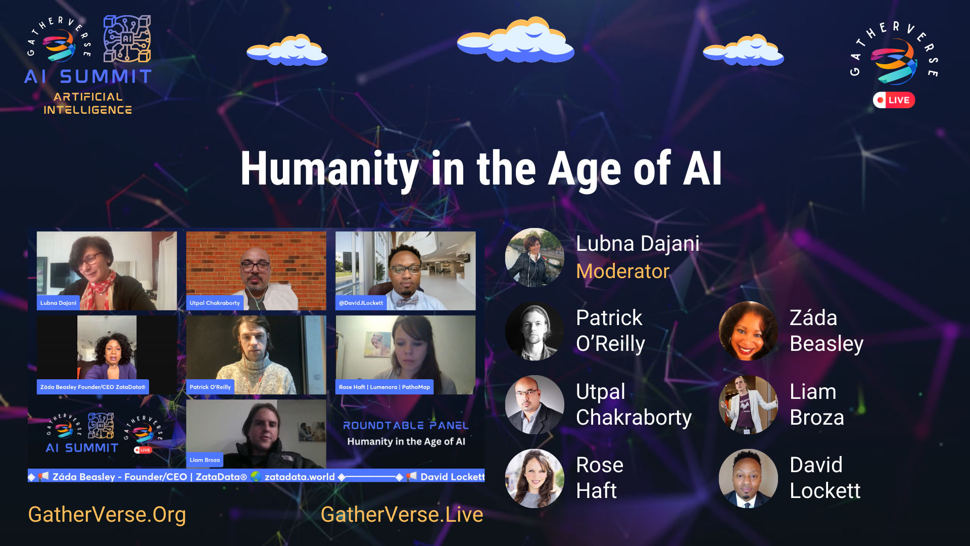 Humanity in the Age of AI – Roundtable Panel | GatherVerse AI Summit – GatherVerse.Live