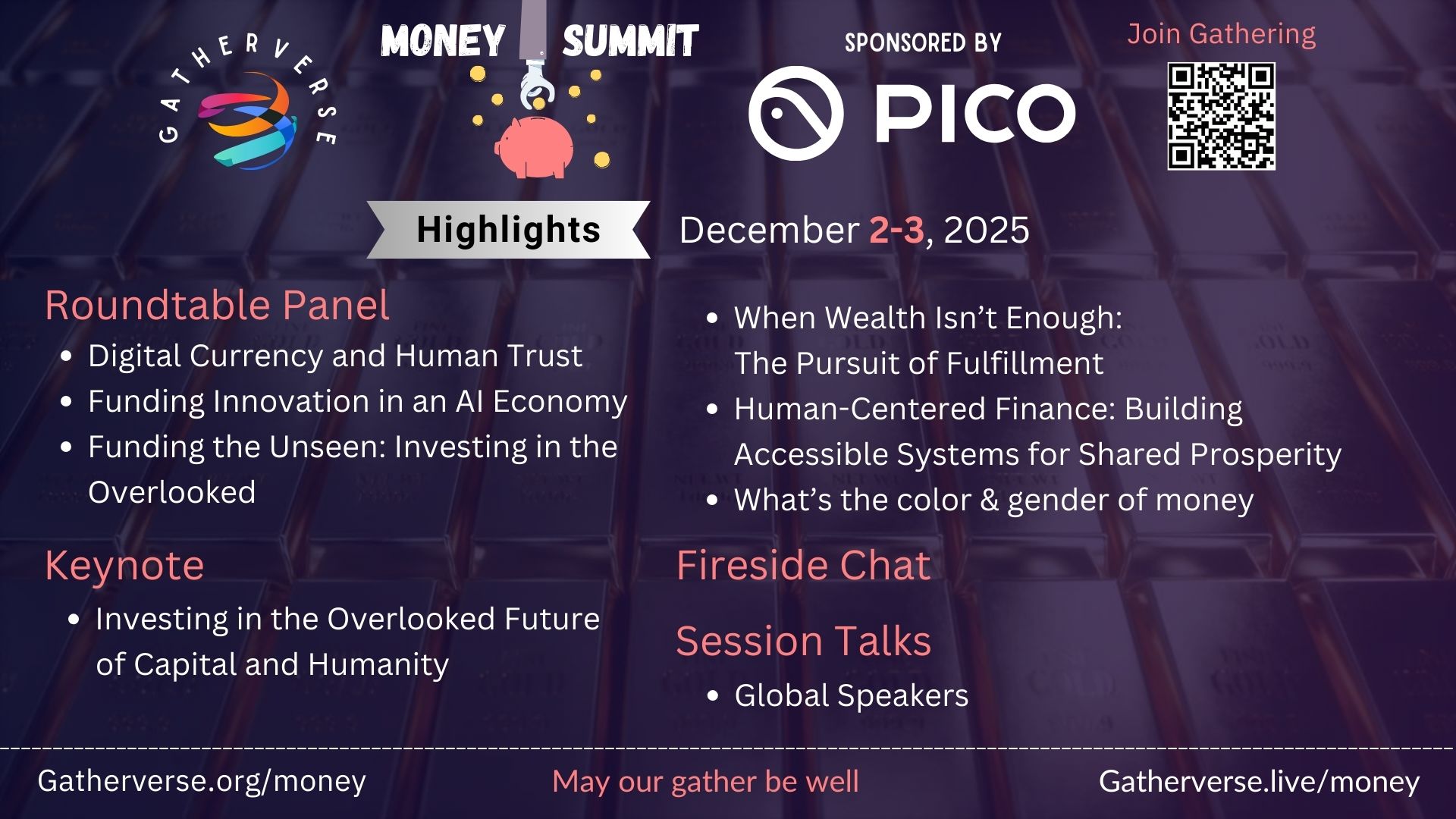 GatherVerse Money Summit – GatherVerse.Live